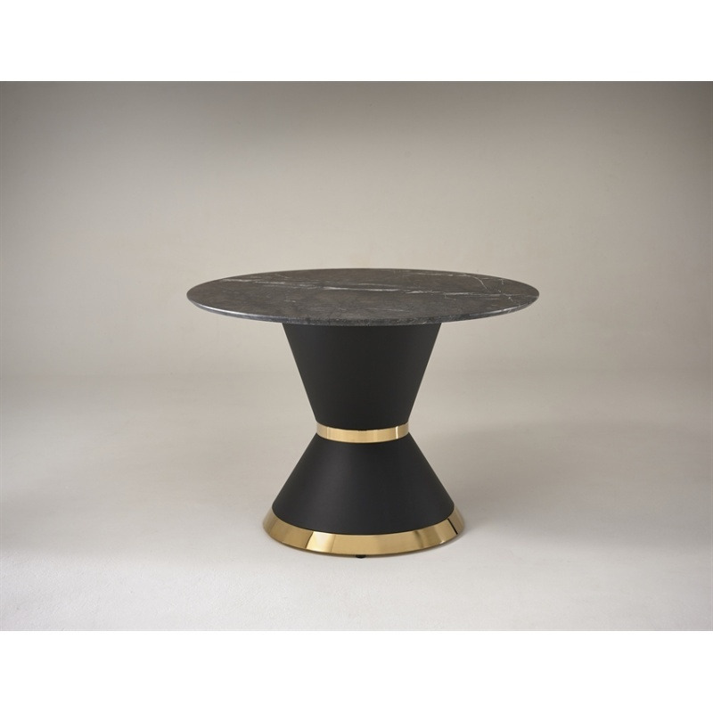 Hnd Liguria Round Dining Table - 120cm Diameter - C2, Brass by Downtown ...