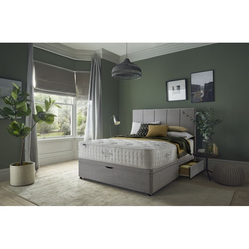 Silentnight Sunglow Natural Half Ottoman Divan Set - 180cm Super King ...