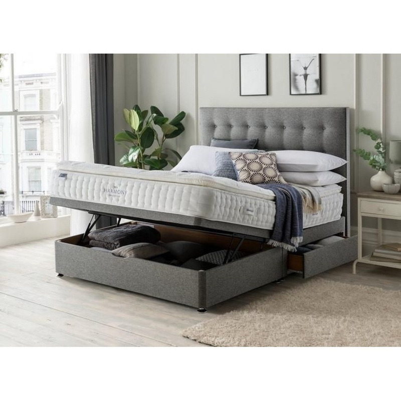 Silentnight Ayil Natural Half Ottoman Divan Set - 180cm Super King - 2 ...