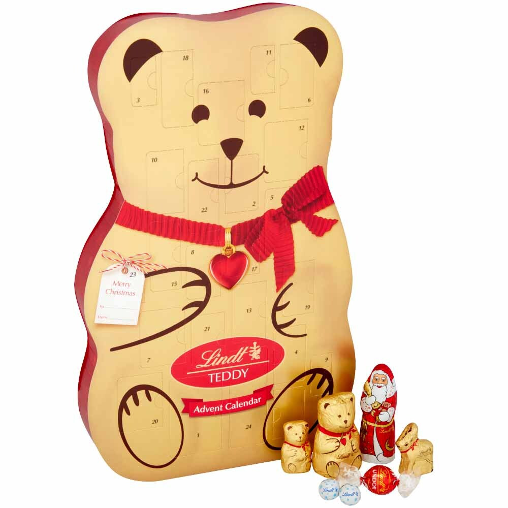 Lindt Giant Teddy Milk Chocolate Advent Calendar 310g by Downtown ...