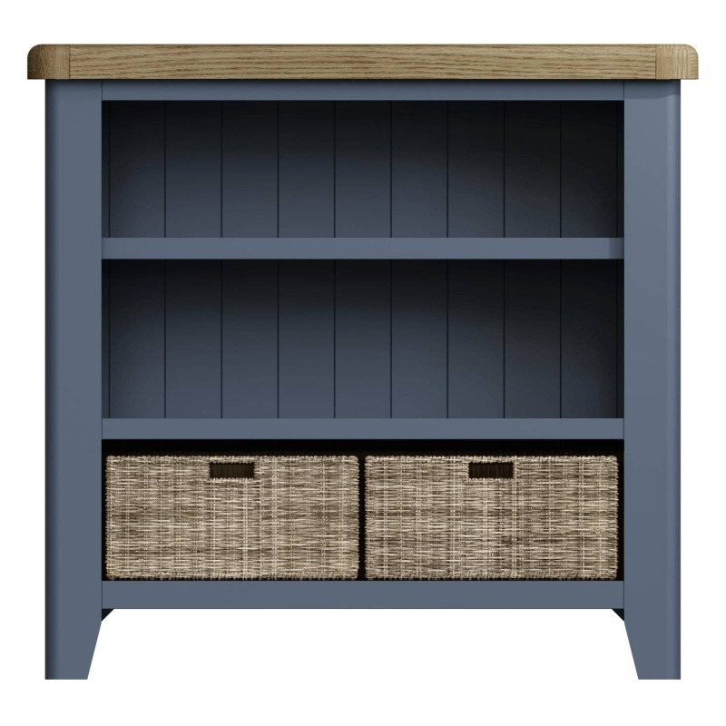 Downtown Hexham Painted Blue Small Bookcase by Downtown | ufurnish.com