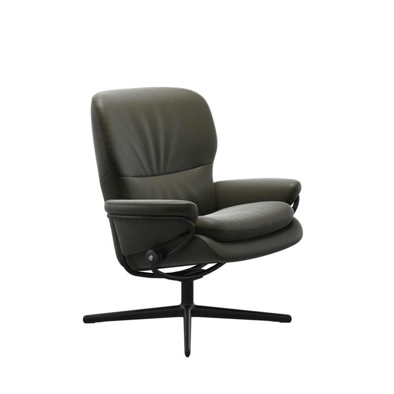 Stressless Rome Low Back Chair Urban Cross Base, Leather, Matte by ...