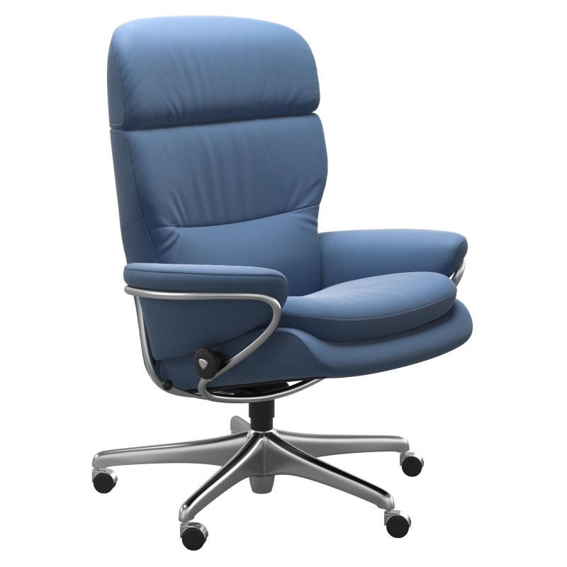 Stressless Rome With Adjustable Headrest Office Chair Steel Base ...