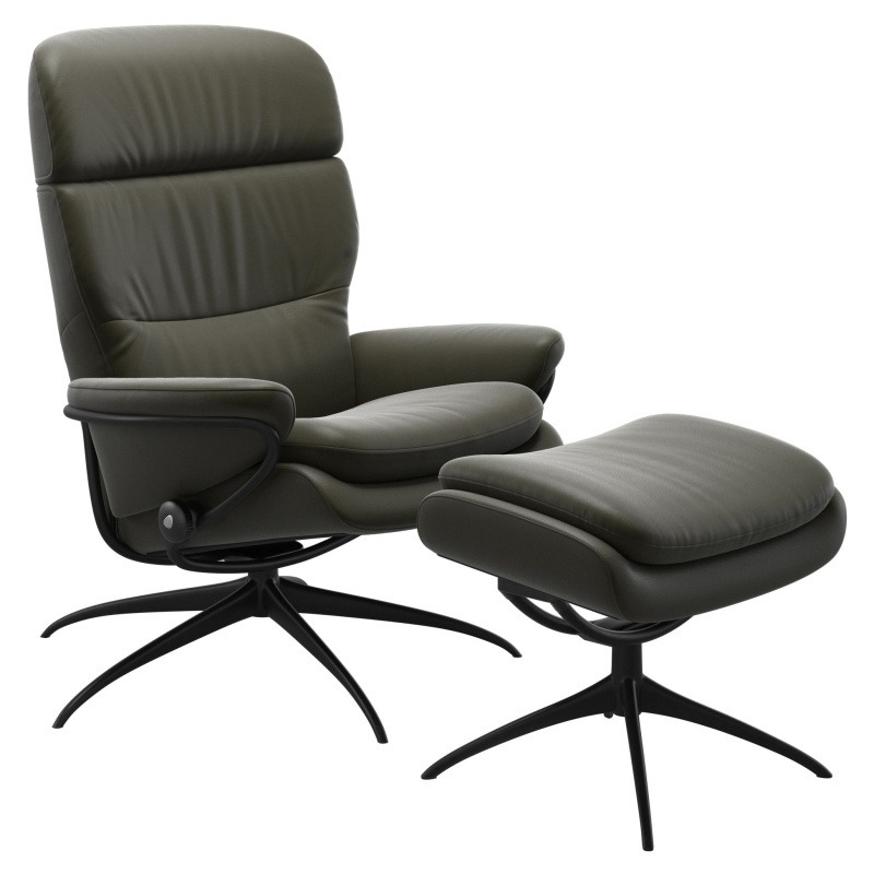 Stressless Rome With Adjustable Headrest Chair Star Base - High Base ...