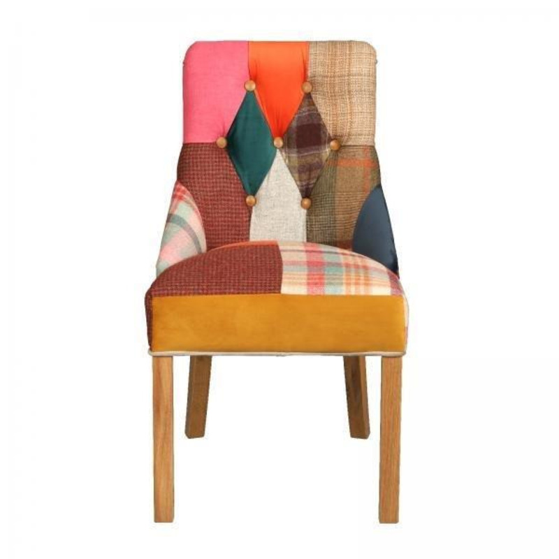 Downtown Jester Harlequin Patchwork Dining Chair, Leather by Downtown ...