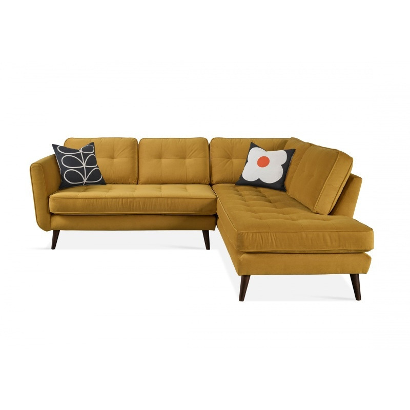 Orla Kiely Ivy Corner Sofa - House Plain Fabric - Lhf, 3 Seat by Downtown | ufurnish.com