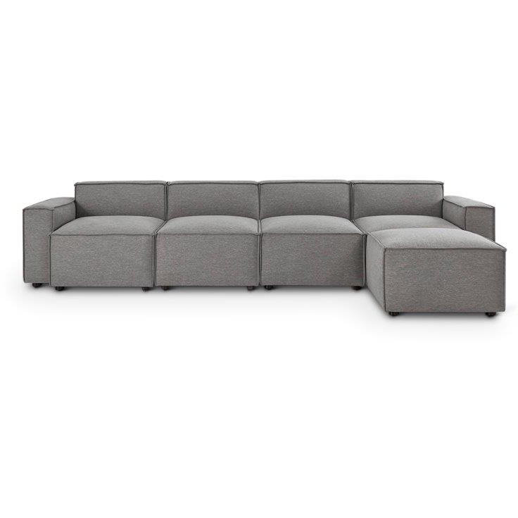 Swyft Model 03 Modular Chaise Sofa - Linen Shadow - 3 Seater Chaise ...