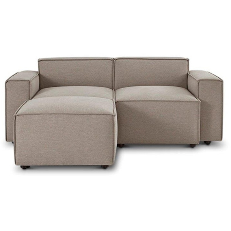 Swyft Model 03 Modular Chaise Sofa - Linen Pumice - 4 Seater, Faux ...