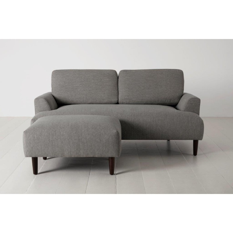 "Swyft Model 05 Chaise Sofa - Shadow - 2 Seater - Left Chaise, Faux ...