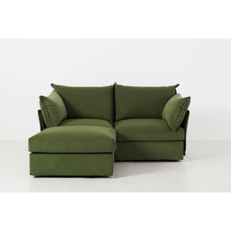 Swyft Model 06 Chaise Sofa - Vine, Faux Leather, 2 Seater by Downtown ...