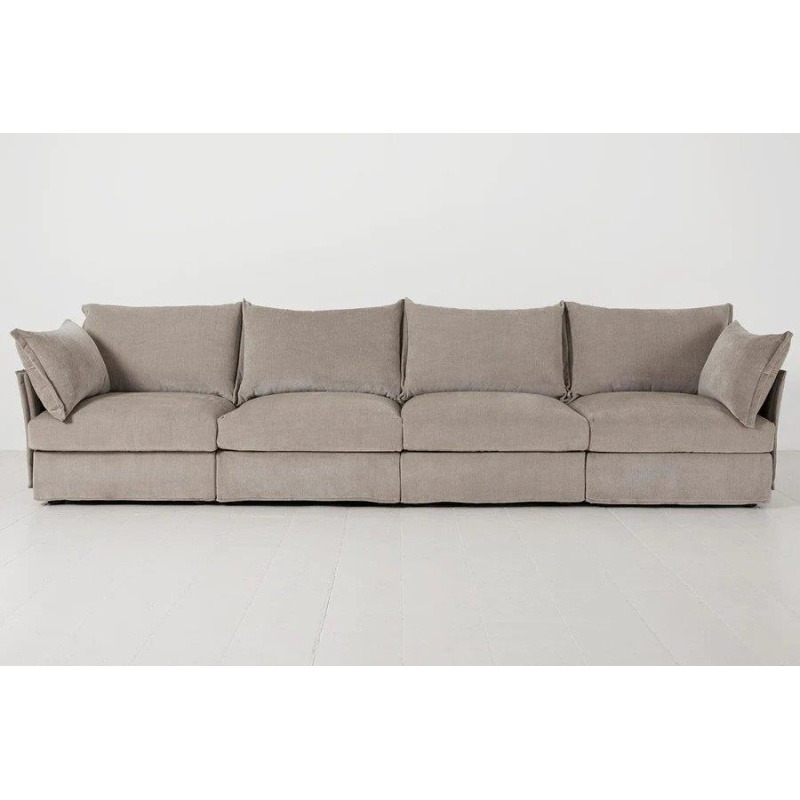 Swyft Model 06 Sofa - Fog - 3 Seater, Faux Leather by Downtown ...