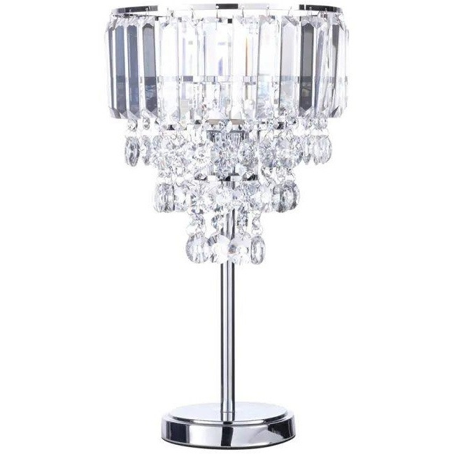 Bhs Paladina Table Lamp, Chrome by Downtown | ufurnish.com