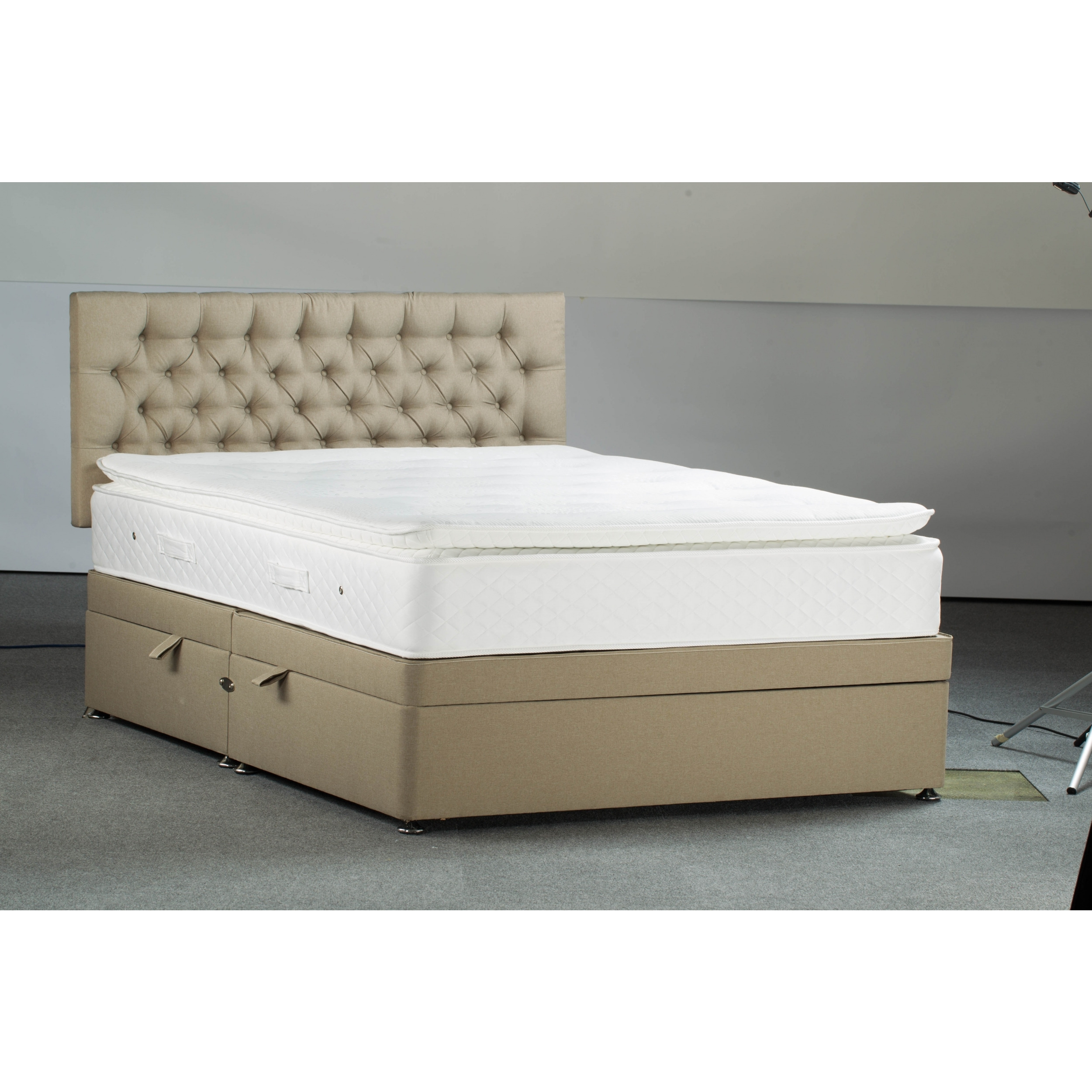 Sleepeezee Bromley Platform Top Ottoman Divan Base, Wood by Downtown ...