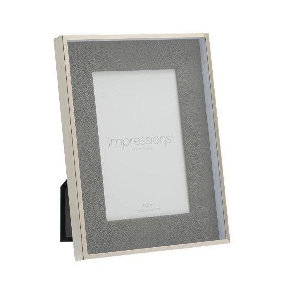 Widdop Impressions Faux Croc Detail Photo Frame Soft Grey - 5 x 7 ...