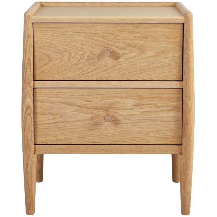 Ercol Winslow 2 Drawer Bedside Chest by Downtown | ufurnish.com
