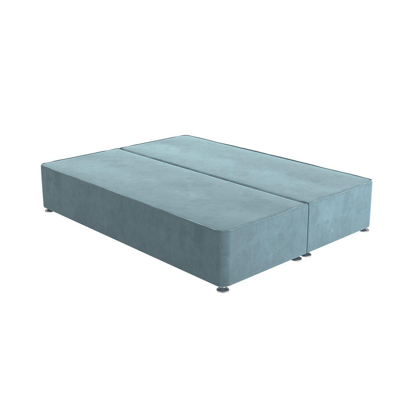 Signature Divan Base - 6'0 Super King - Blue by Dreams | ufurnish.com