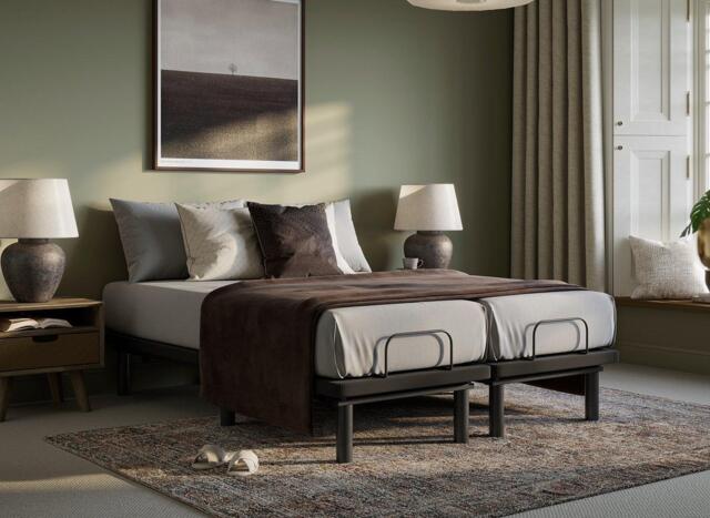 Ergomotion Smart Adjustable Platform Bed Frame - 6'0 Super king - Grey ...