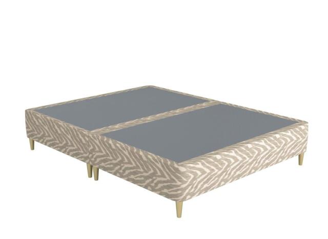 TheraPur® Shallow Divan Base - 3'0 Single - Grey by Dreams | ufurnish.com