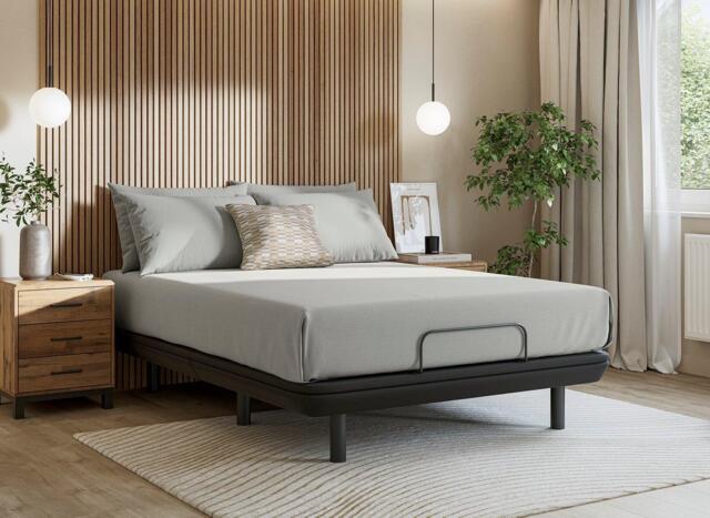 Ergomotion Elite Adjustable Platform Bed Frame - 4'6 Double - Grey by ...