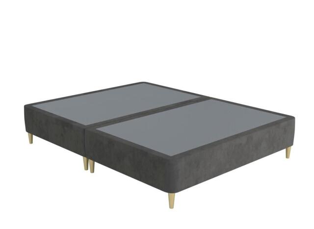 TheraPur® Shallow Divan Base - 4'6 Double - Grey by Dreams | ufurnish.com