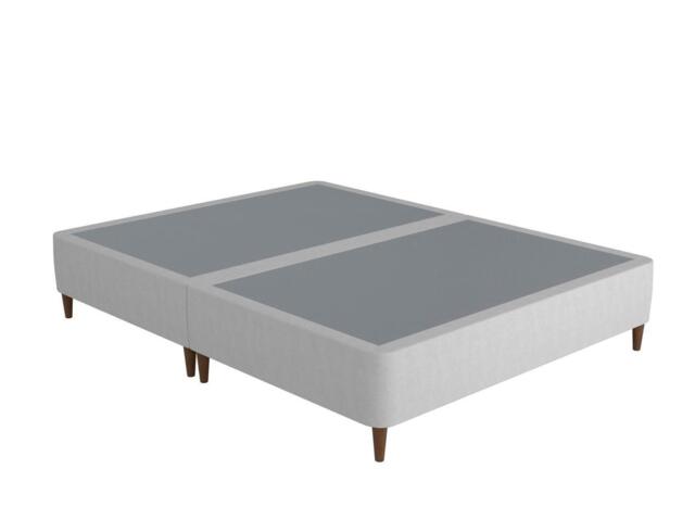 TheraPur® Shallow Divan Base - 4'6 Double - Silver by Dreams | ufurnish.com