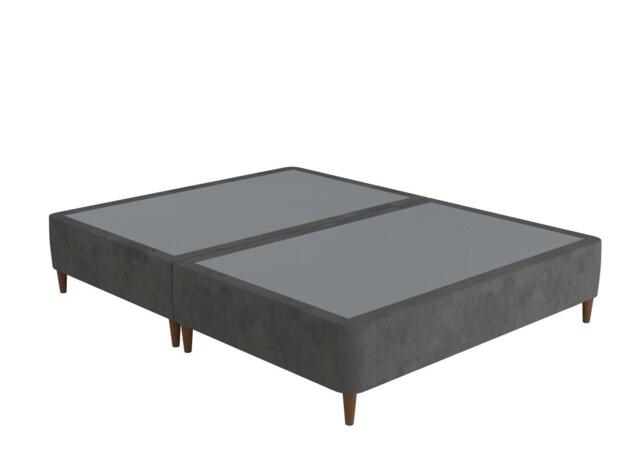 TheraPur® Shallow Divan Base - 3'0 Single - Grey by Dreams | ufurnish.com