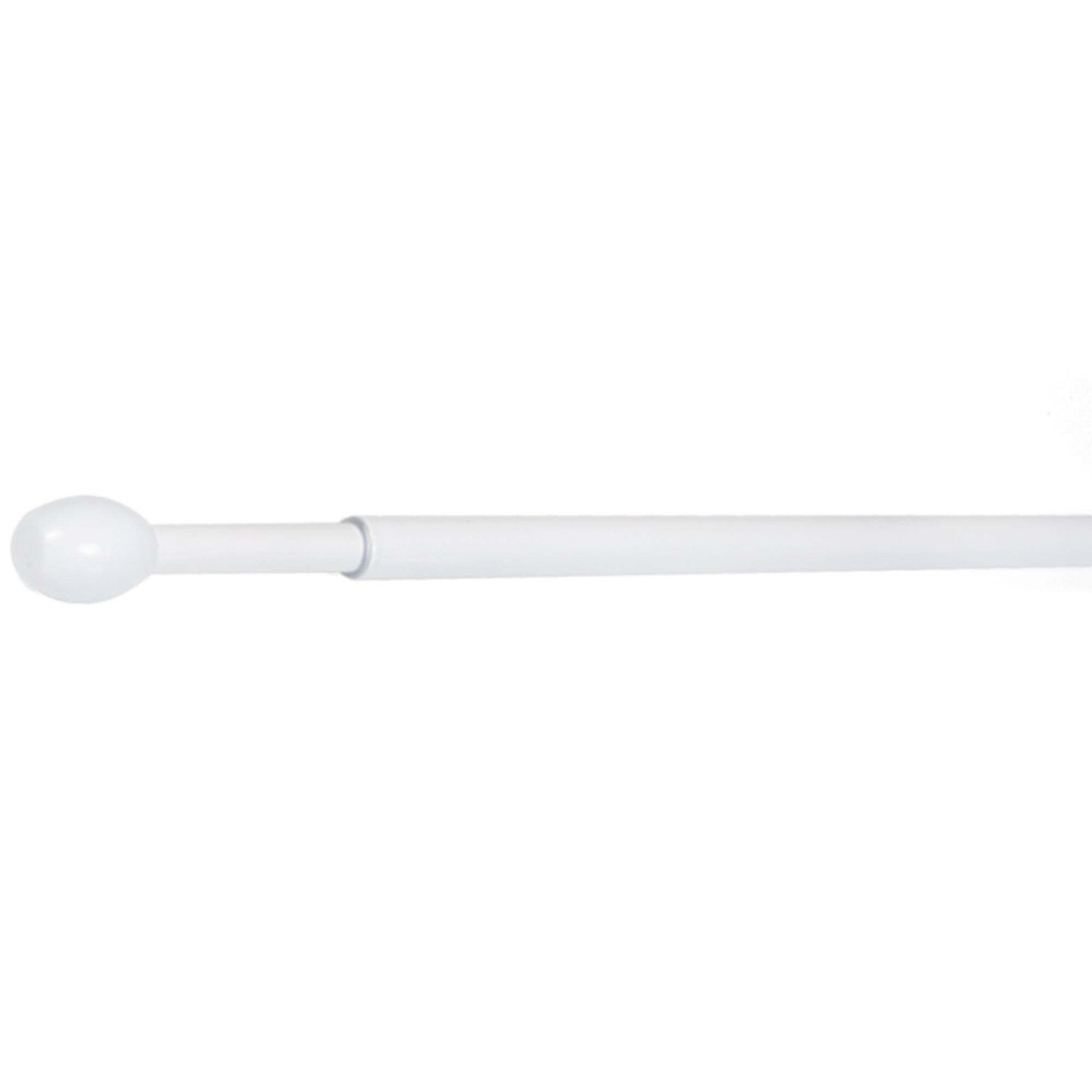 Extendable White Tension Rod White by Dunelm | ufurnish.com