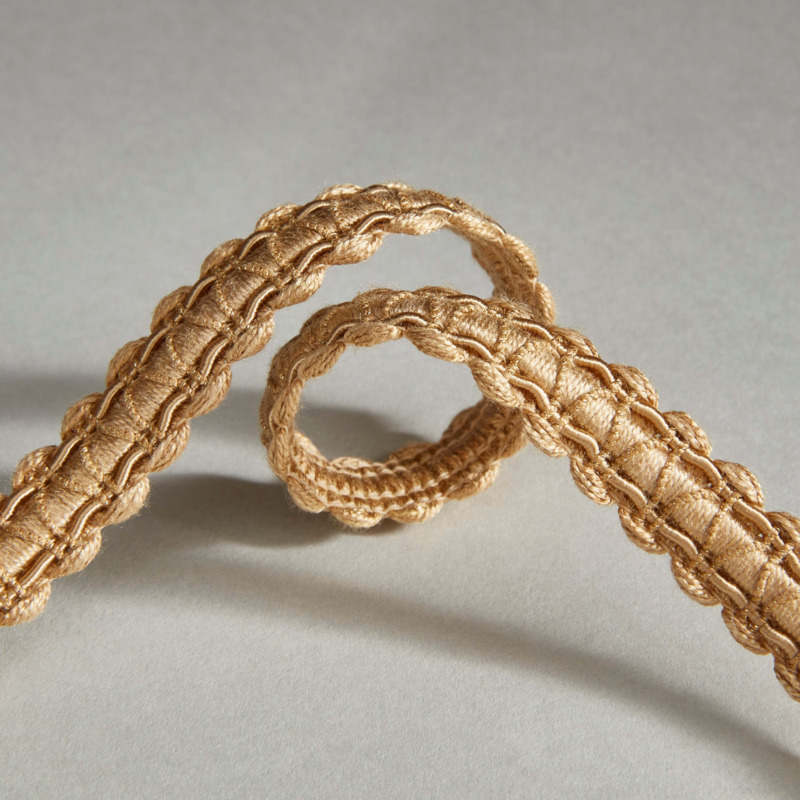 Contemporary Braid Gold Trim Gold by Dunelm | ufurnish.com