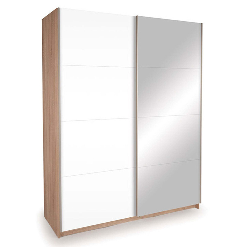 Ellum 150cm Sliding Double Wardrobe White by Dunelm | ufurnish.com