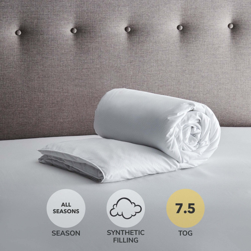 Fogarty Soft Touch 7.5 Tog Duvet White by Dunelm | ufurnish.com