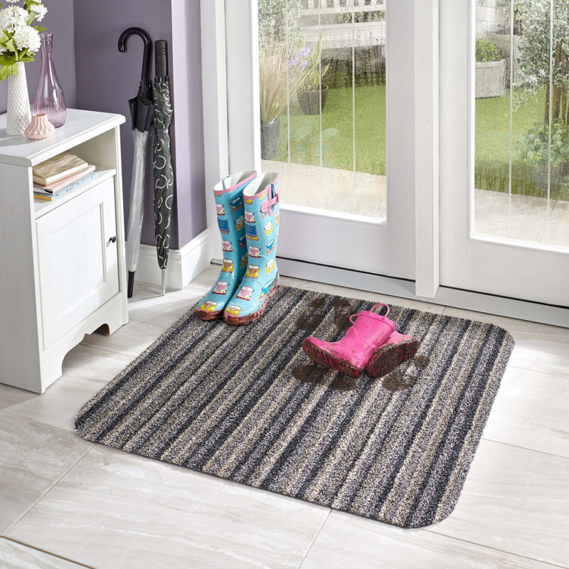 Bold Stripe Marvel Mat Grey by Dunelm | ufurnish.com