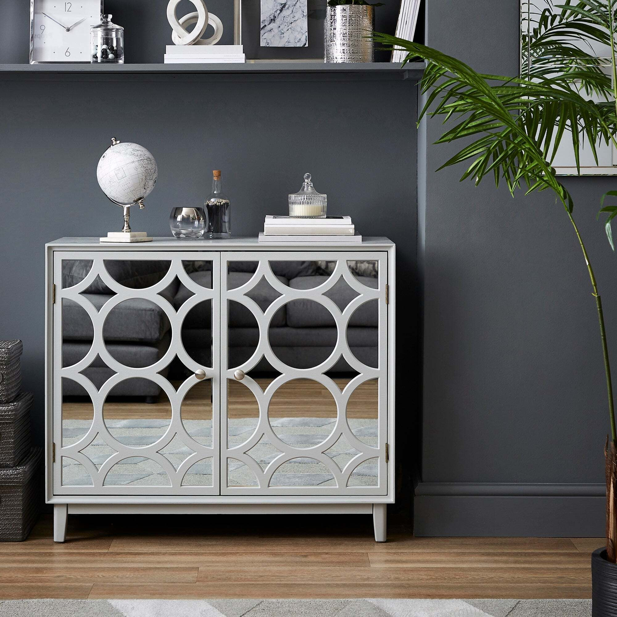Delphi Grey Small Sideboard Grey by Dunelm | ufurnish.com