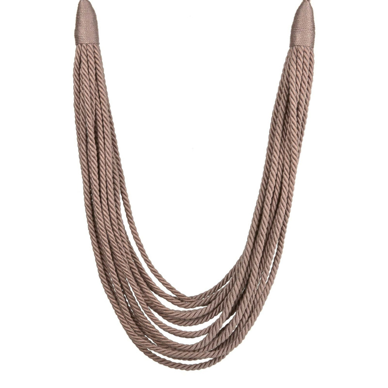 Multi Strand Rope Embrace Tiebacks Grey by Dunelm | ufurnish.com