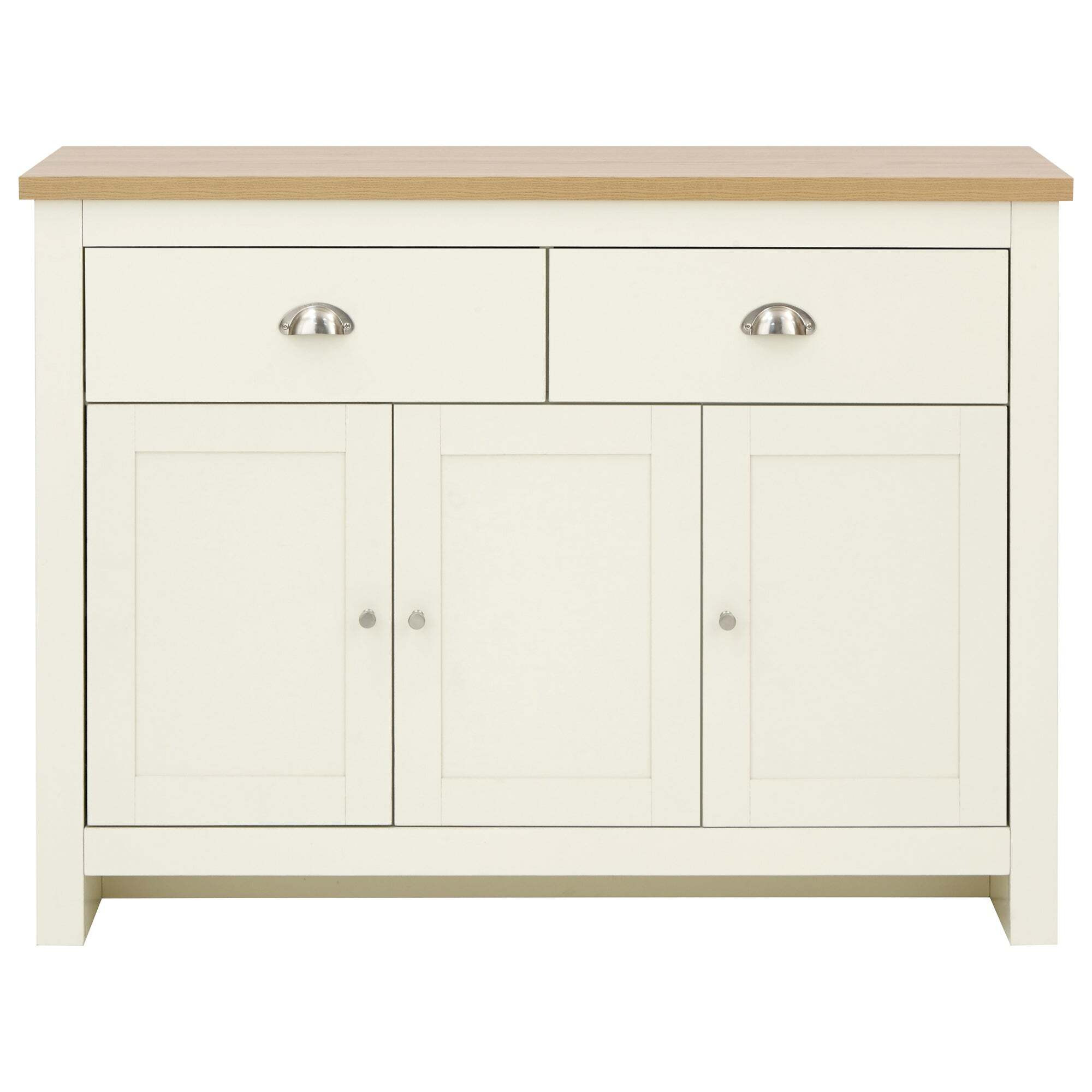 Lancaster Large Sideboard Cream by Dunelm | ufurnish.com