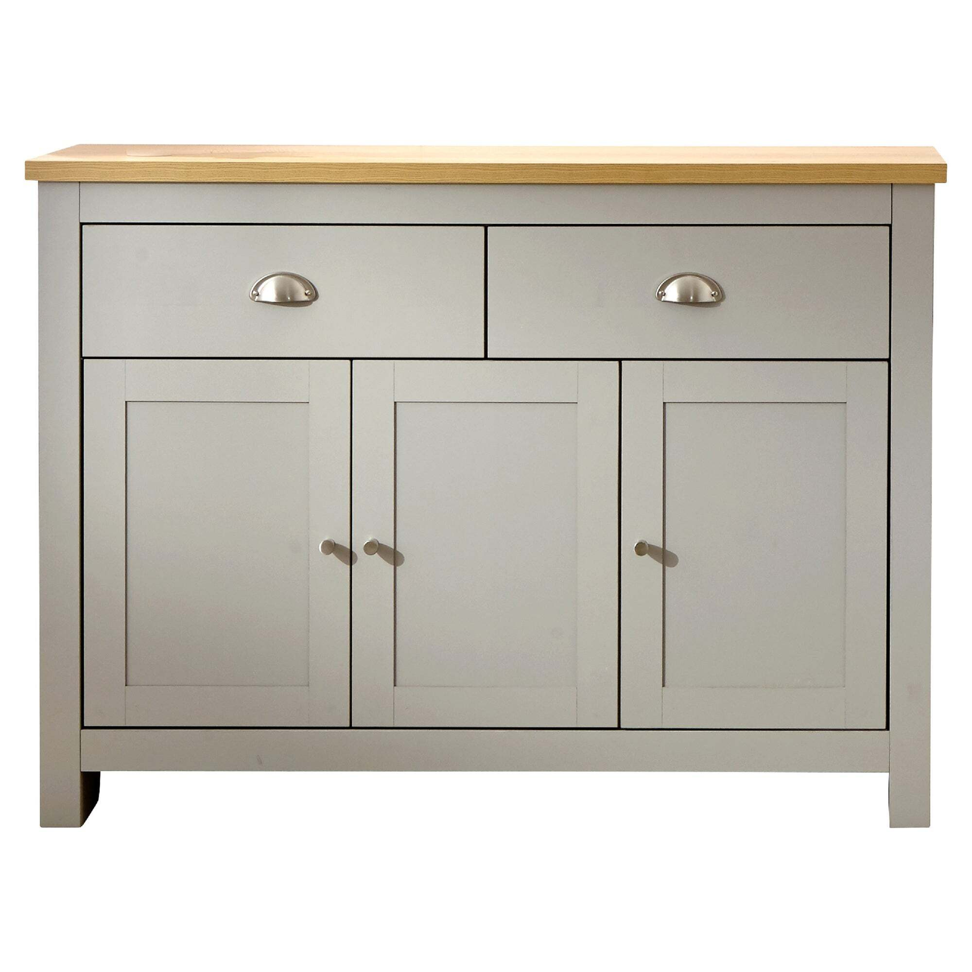 Lancaster Large Sideboard Grey by Dunelm | ufurnish.com