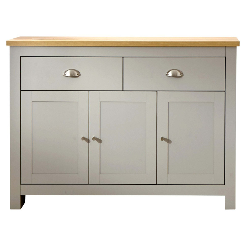 Lancaster Large Sideboard Grey by Dunelm | ufurnish.com