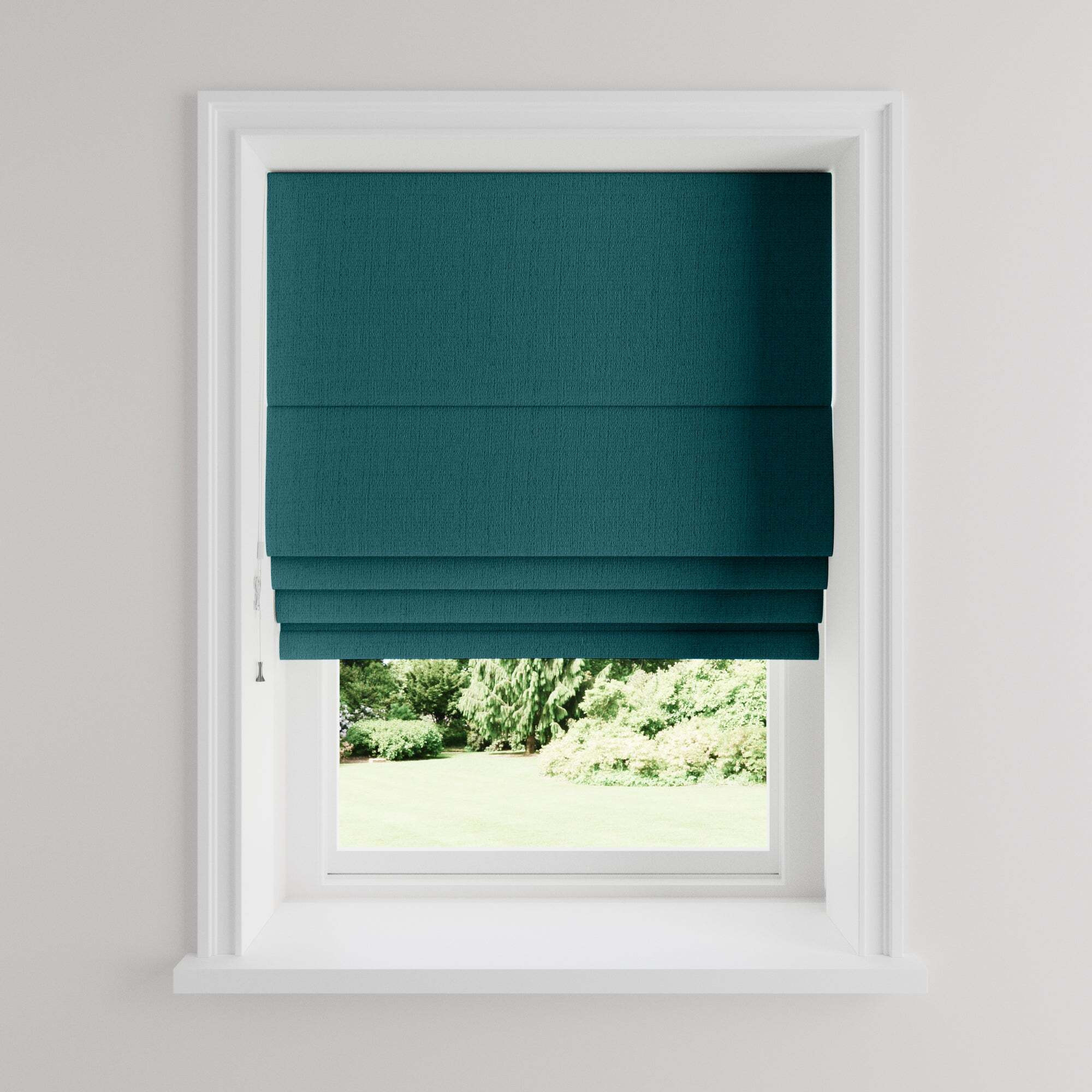 Metropolitan Peacock Cut to Size Roman Blind Peacock by Dunelm ...