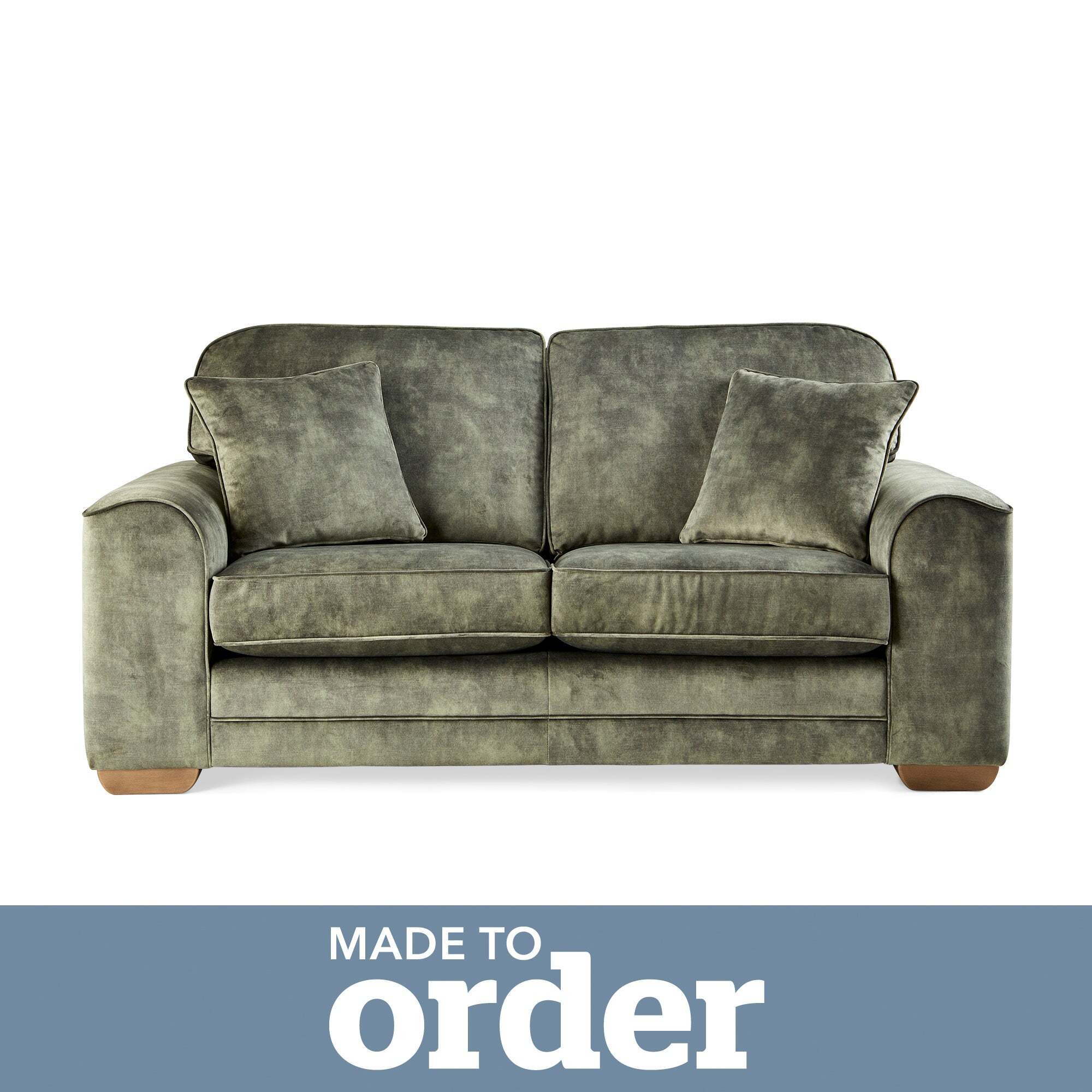 Morello 2 Seater Sofa Green by Dunelm | ufurnish.com