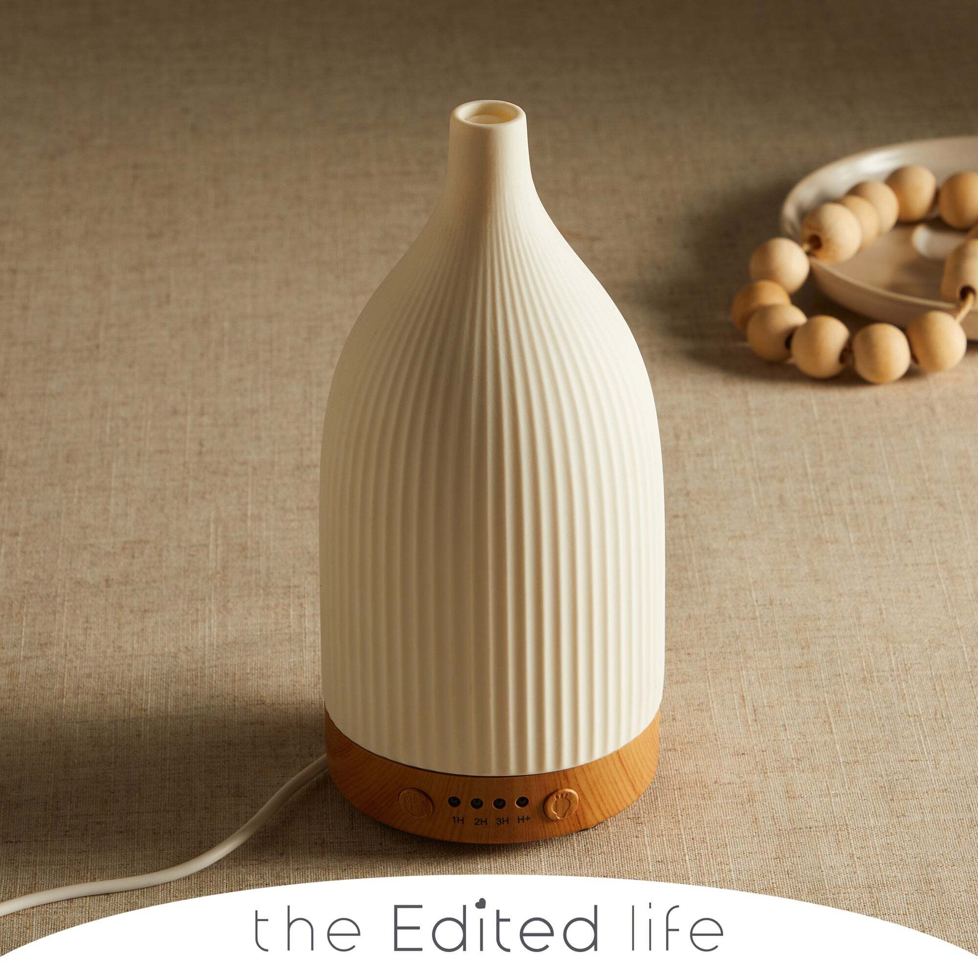 White Ceramic Electric Diffuser White/Brown by Dunelm | ufurnish.com