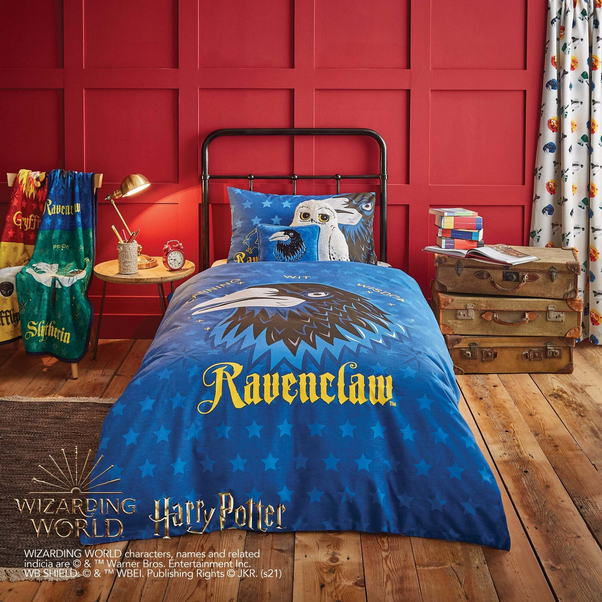 Harry Potter Ravenclaw House Reversible Duvet Cover and Pillowcase Set ...