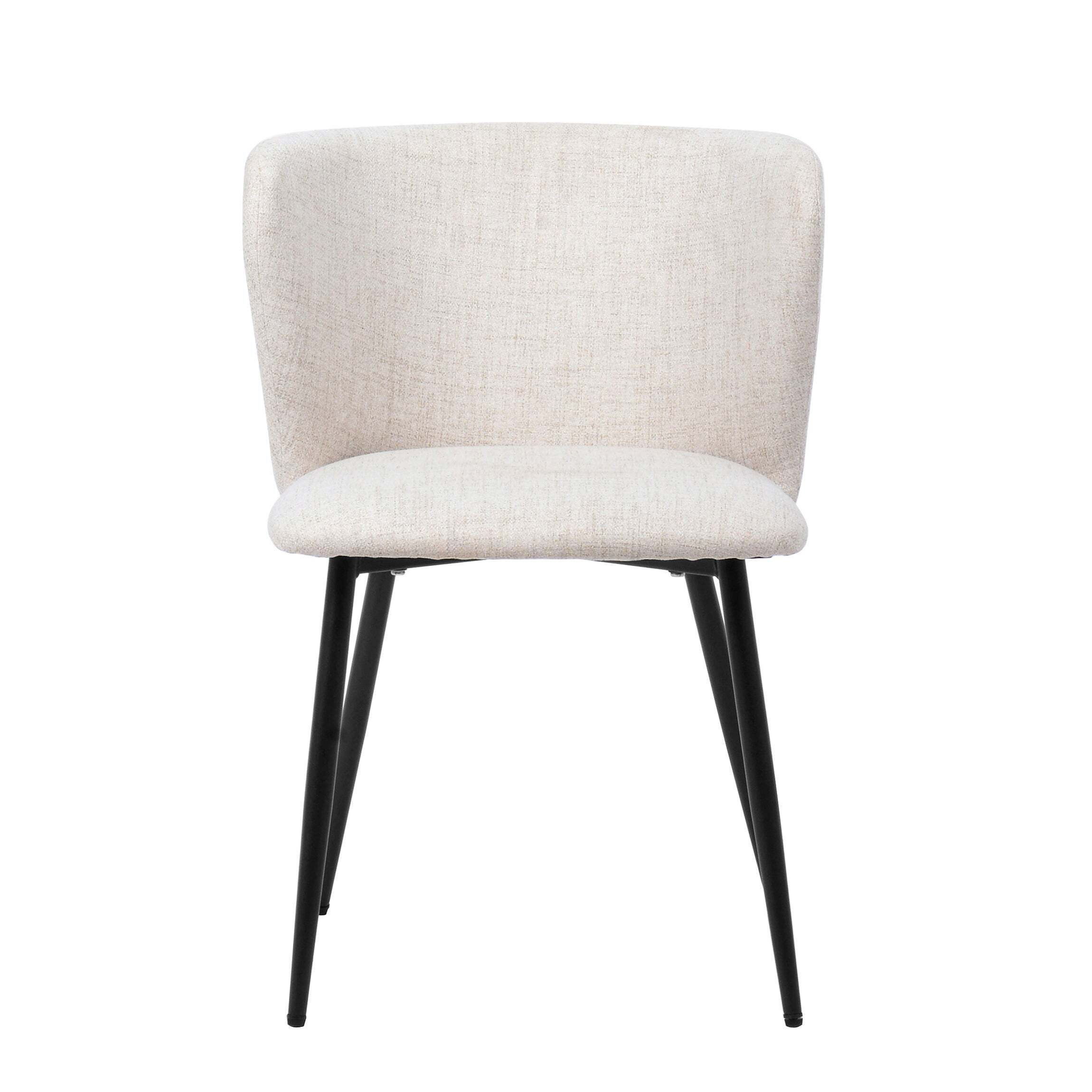 Mandy Dining Chair, Linen Natural by Dunelm | ufurnish.com
