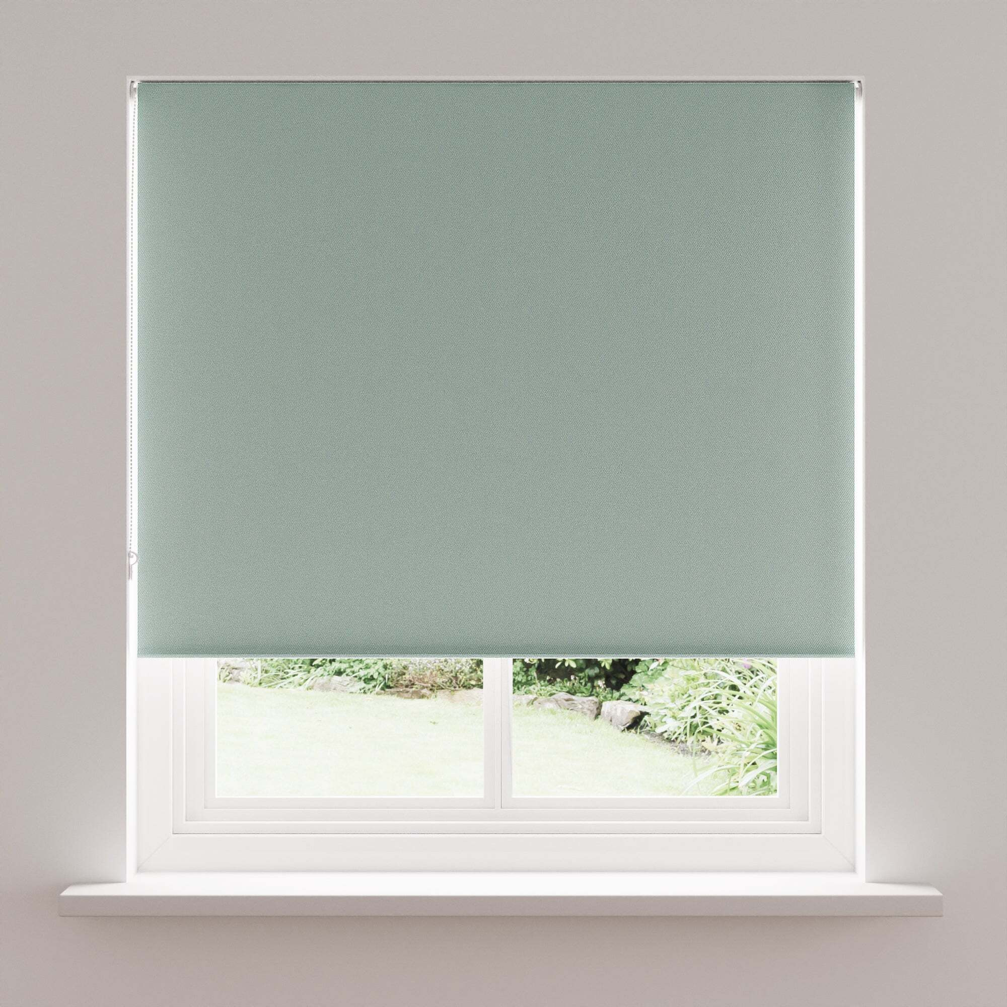 Herringbone Duck Egg Blackout Roller Blind Duck Egg (Blue) by Dunelm ...