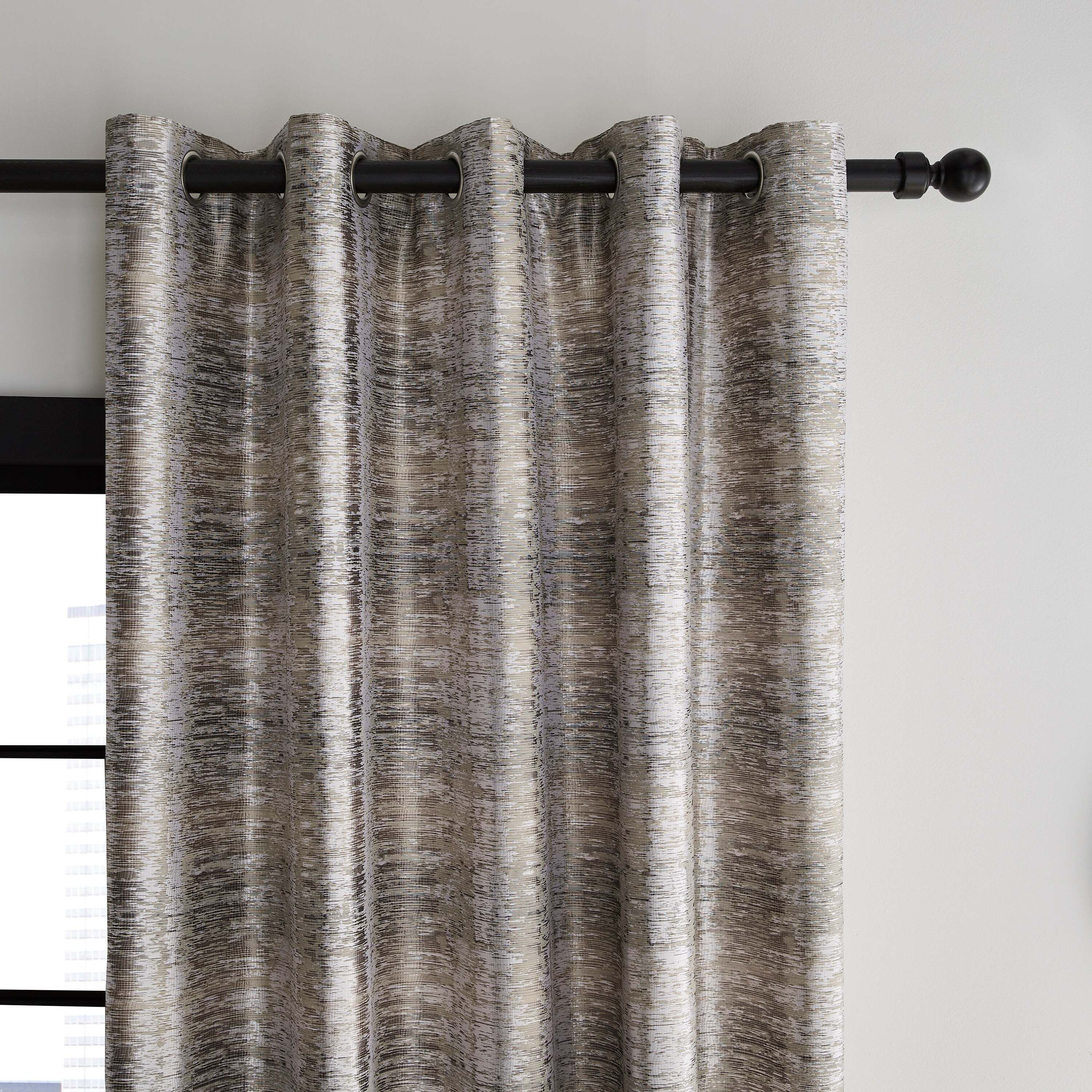 Islington Stripe Champagne Eyelet Curtains Champagne by Dunelm ...