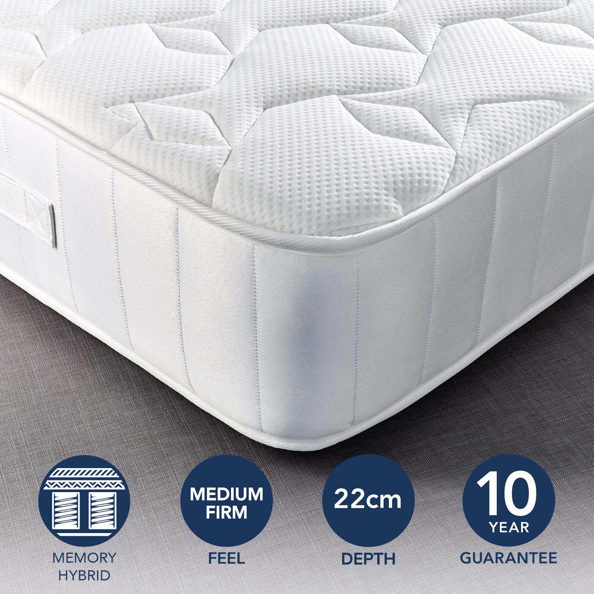 Fogarty Dreamy Comfort Cooling Memory Foam 1500 Pocket Sprung Mattress ...