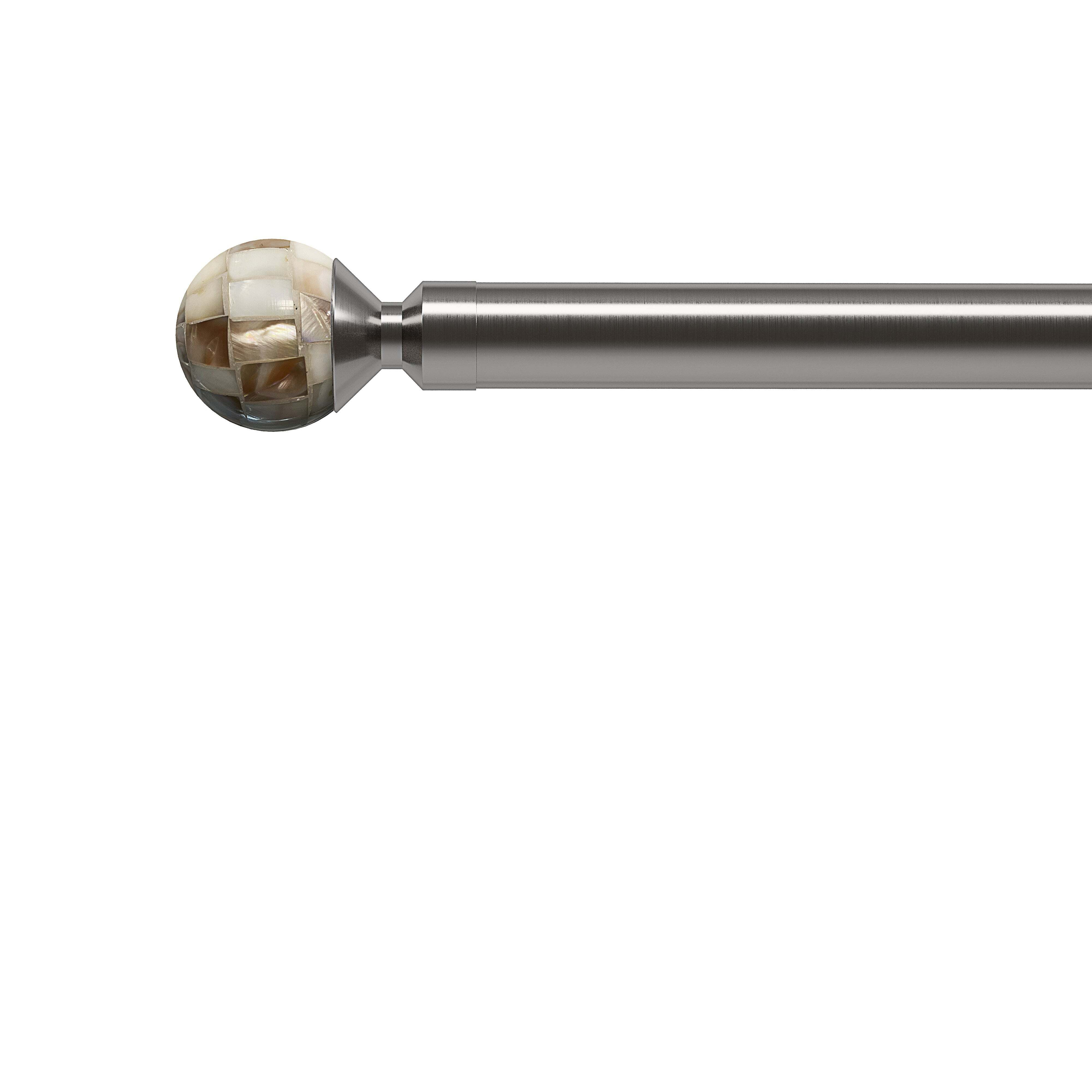 Mix and Match Satin Steel Capiz Finials 25/28mm Satin Steel (Silver) by ...