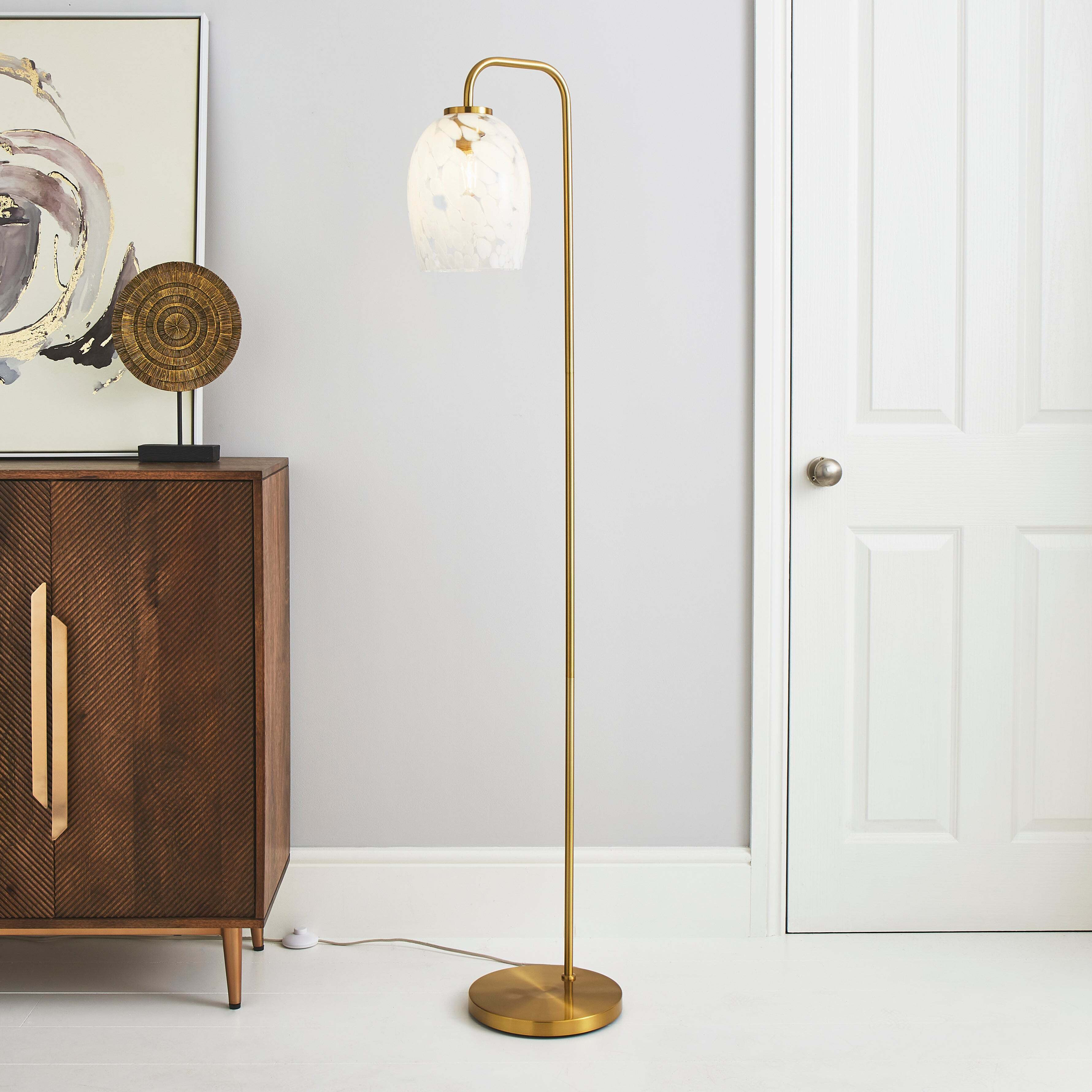 Lilo Floor Lamp White by Dunelm | uFurnish.com