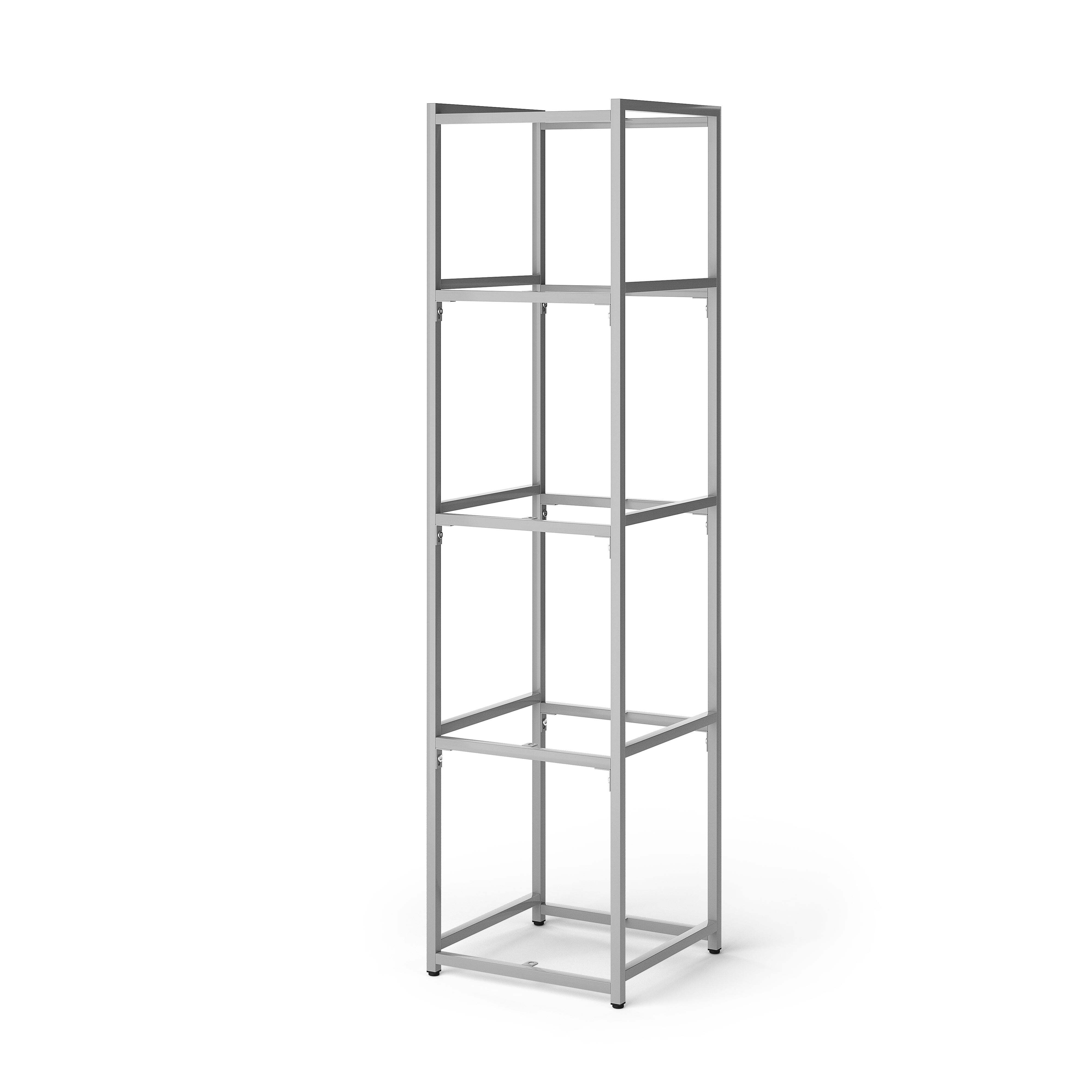 Modular 5 Shelf Silver Frame Component Silver by Dunelm | ufurnish.com
