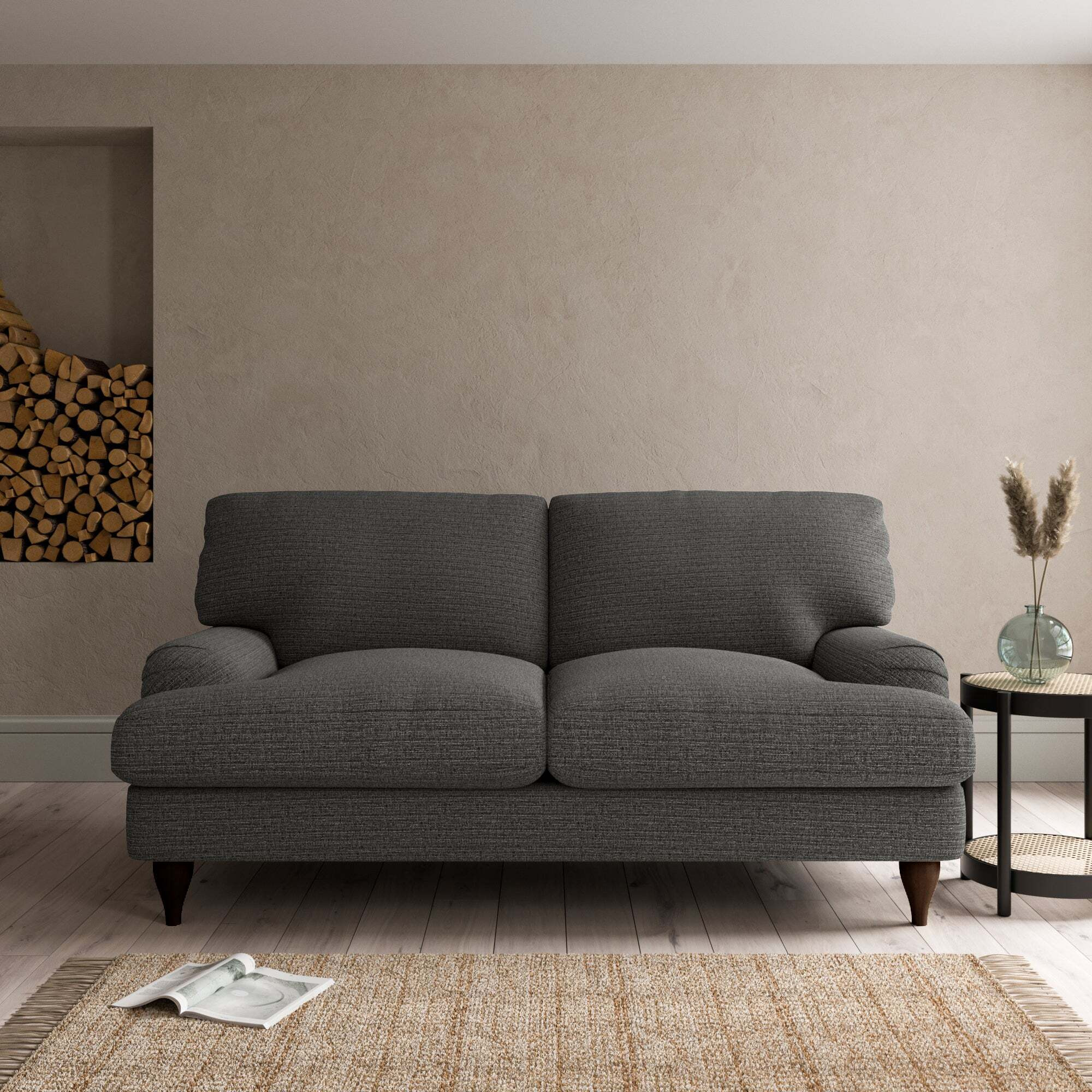 Darwin Sofa Bed Dark Grey by Dunelm | ufurnish.com