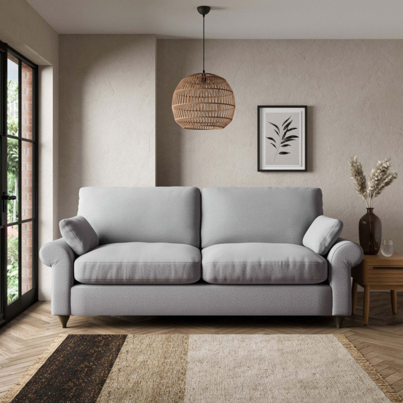 Salisbury 3 Seater Sofa Grey by Dunelm | ufurnish.com