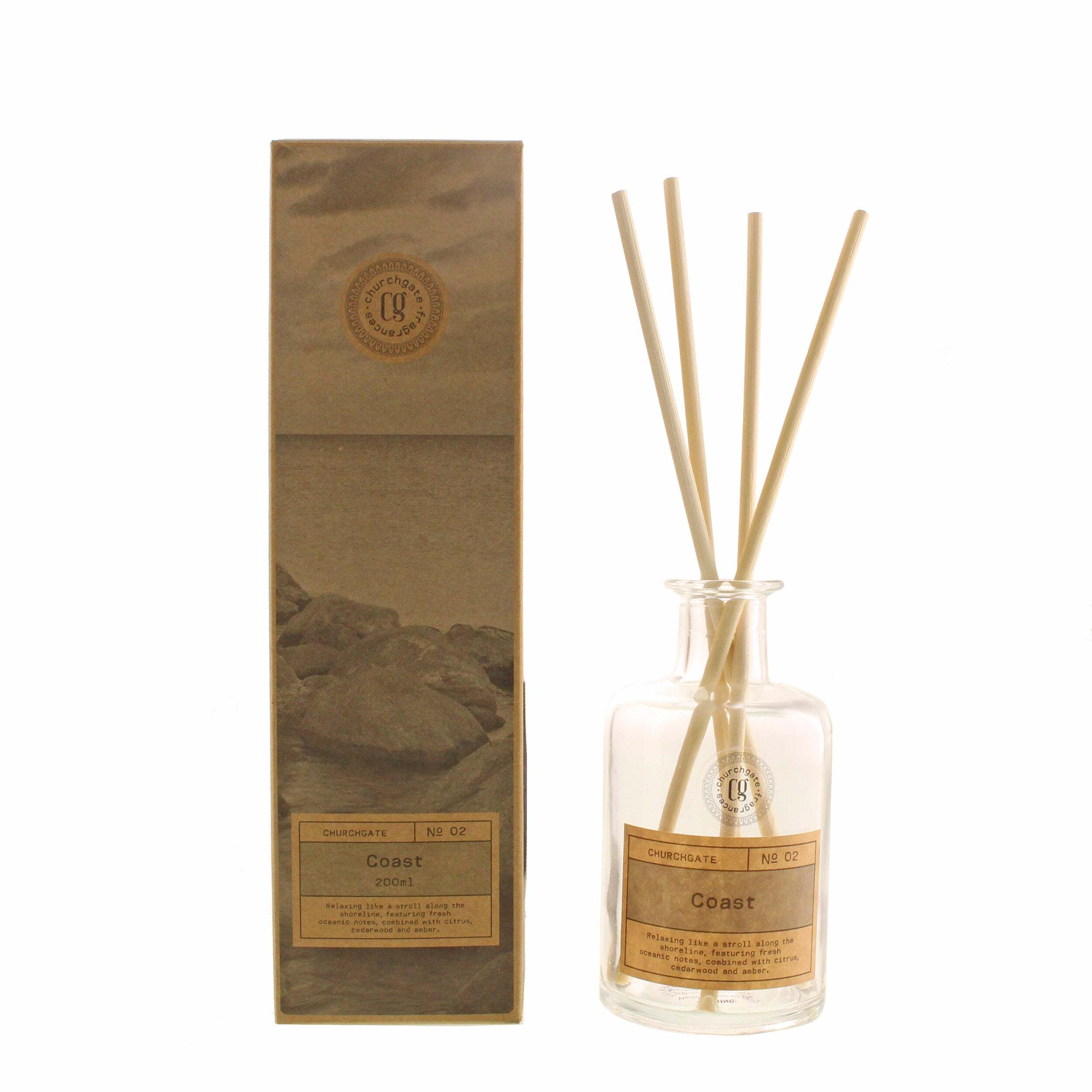 Churchgate Coastal Diffuser, 200ml Brown by Dunelm | ufurnish.com